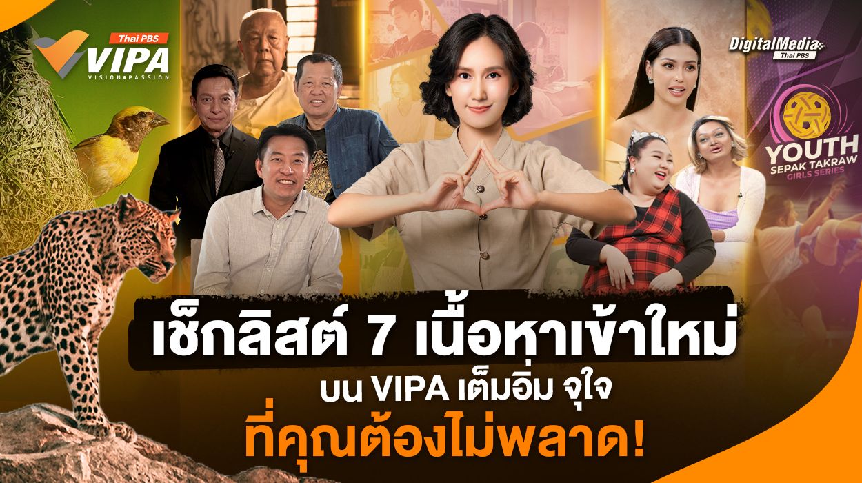 เช็กลิสต์ 7 เนื้อหาเข้าใหม่ บน VIPA เต็มอิ่ม จุใจ ที่คุณต้องไม่พลาด! | Thai PBS NOW