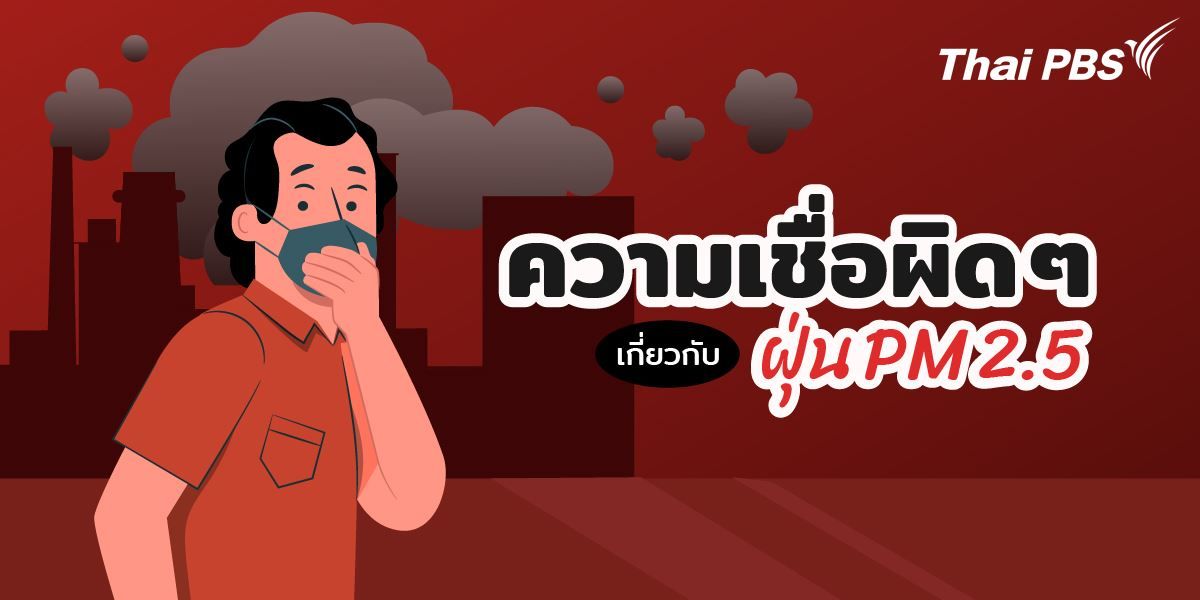 5 ความเชื่อผิด ๆ เกี่ยวกับ “ฝุ่น PM 2.5 | Thai PBS NOW