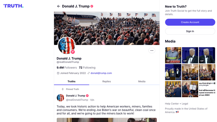 รู้จัก “Truth Social” โซเชียลมีเดียของ "โดนัลด์ ทรัมป์" ประธานาธิบดี ...